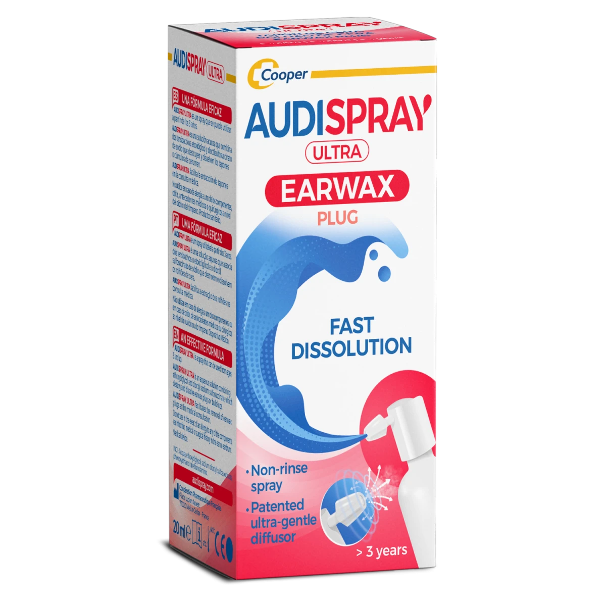 audispray ultra | to eliminate a wax plug