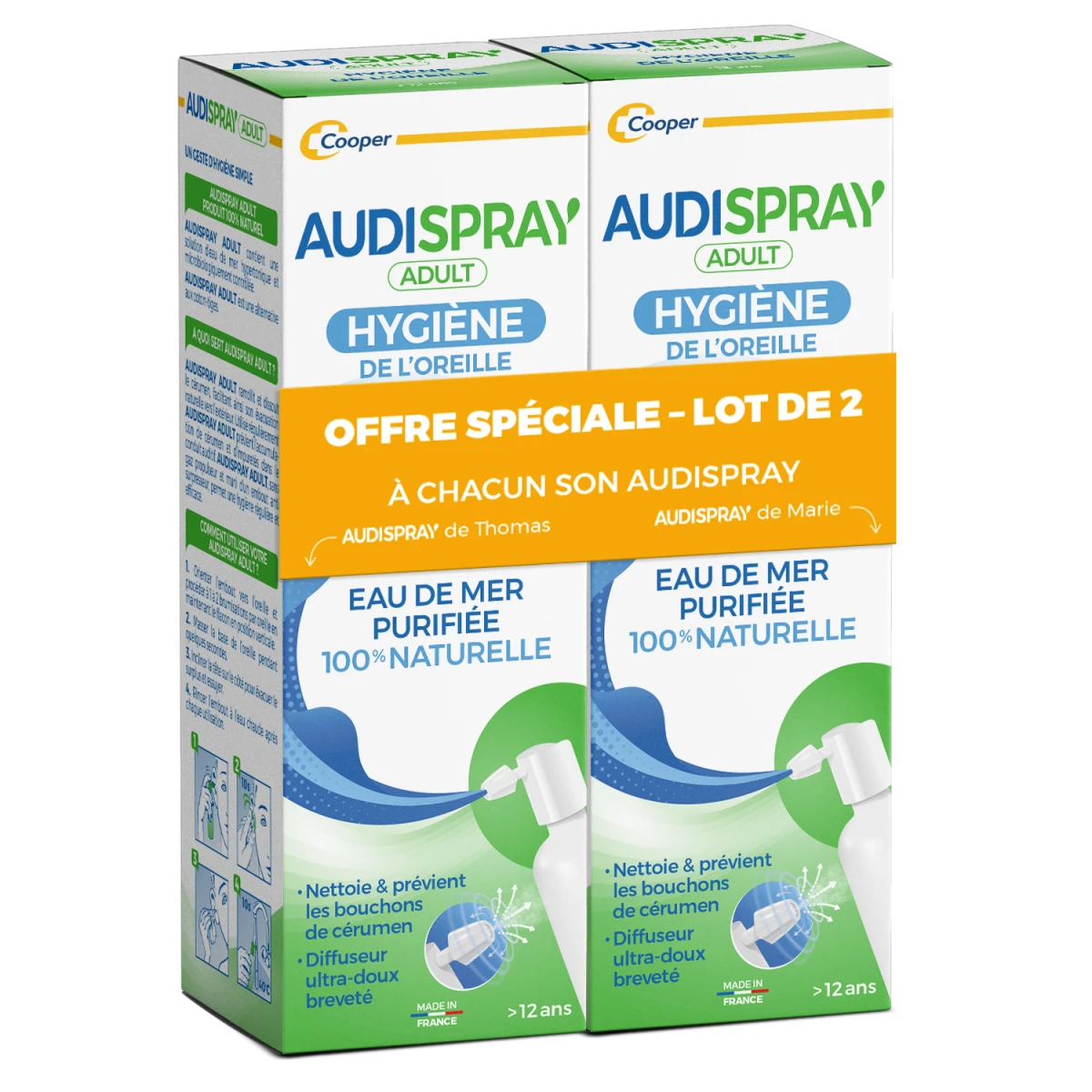 audispray adult | pour l’hygiene des oreilles des adultes