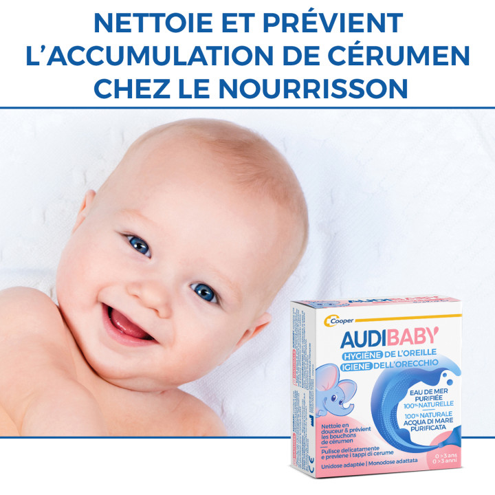 audispray Audibaby | pour l'hygiene de l'oreille de bébé