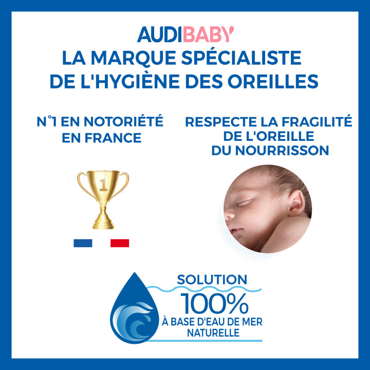 audispray Audibaby | pour l'hygiene de l'oreille de bébé